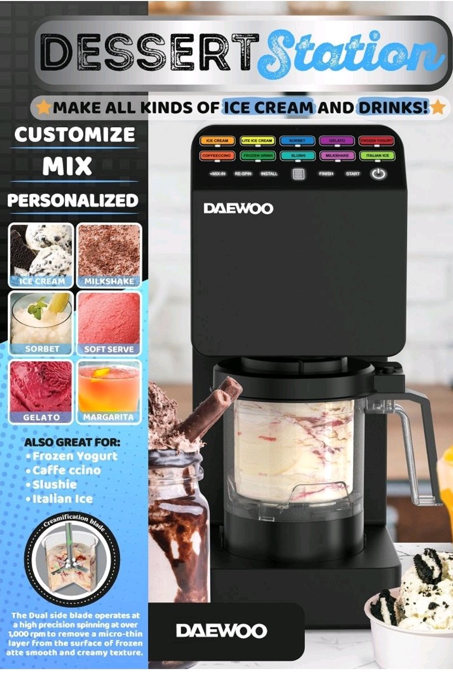 NEW’ DAEWOO DESSERT STATION – MAKE ALL KINDS OF ICE CREAM AND DRINKS ...